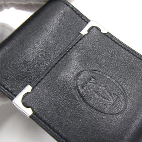 Cartier | Other | Cartier Cigarette Case Must De Black Bordeaux Leather ...